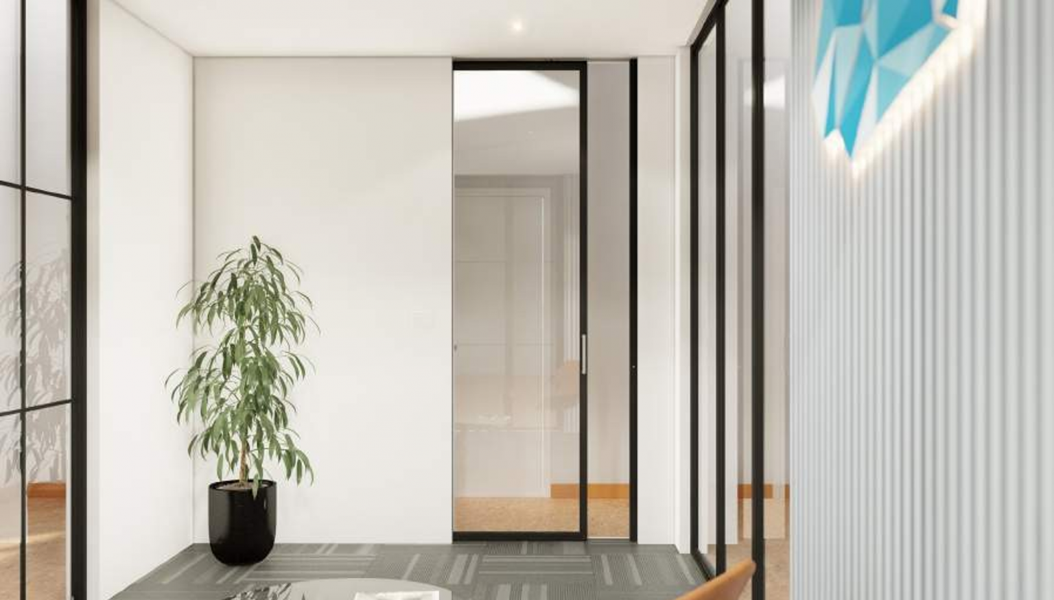 VISTA Flush Glazed Partitions - Premier Wall Systems